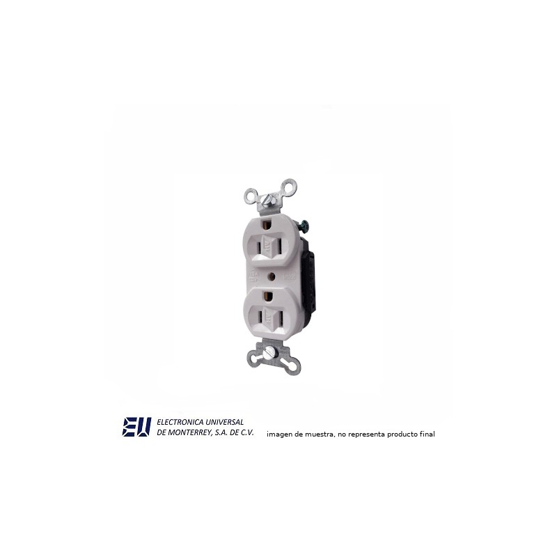 RECEPTACULO DOBLE BLANCO – M5250B