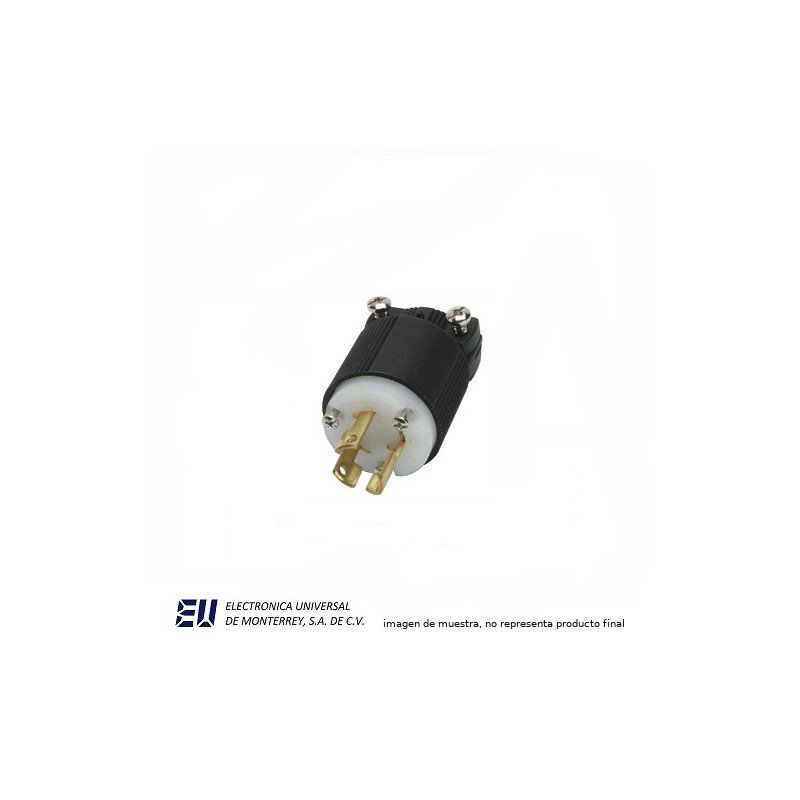 CONECTOR 3P 4W 20 AMP. 250V NEGRO – CWL1520P
